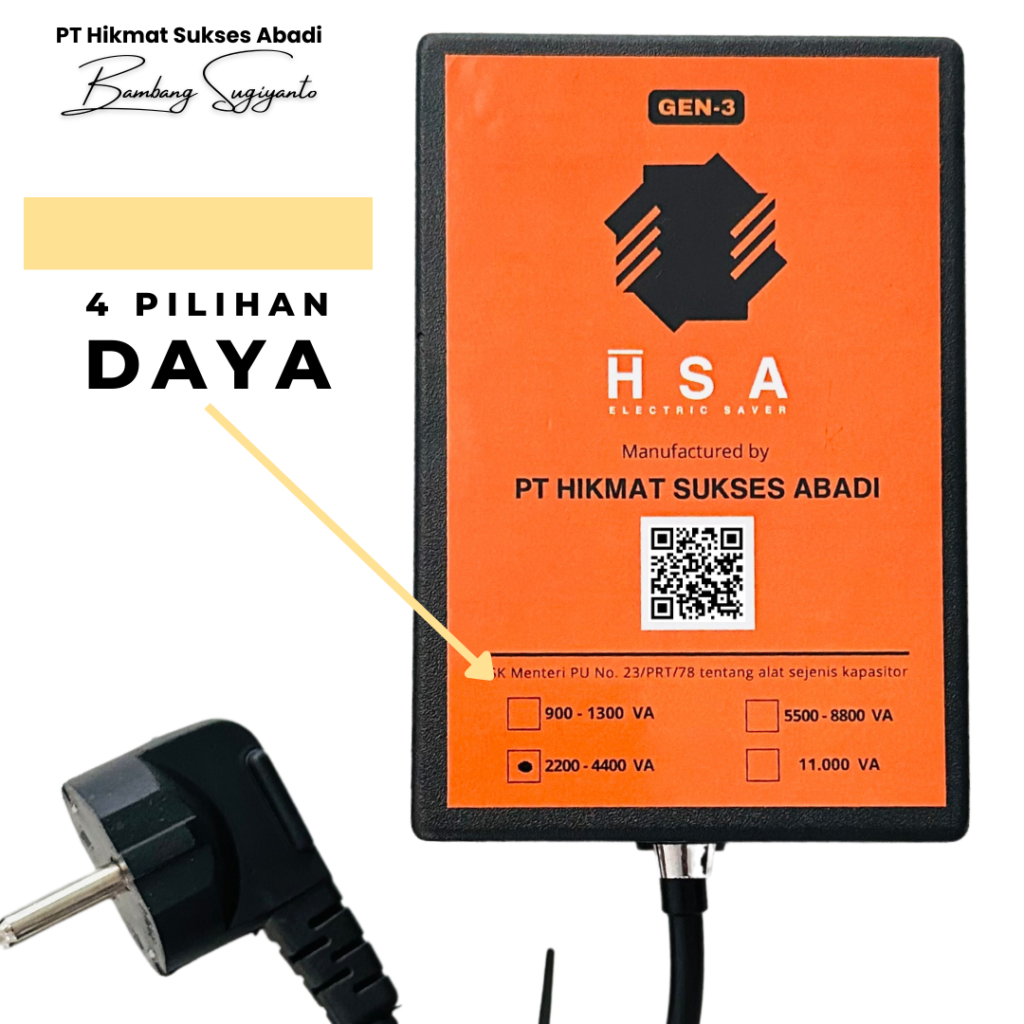 GEN 3 HSA Electric Saver PT Hikmat Sukses Abadi
